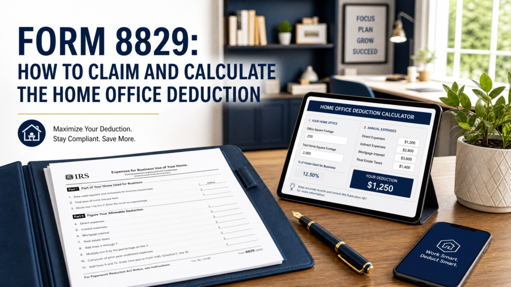 Form 8829: How to Claim and Calculate the Home Office Deduction - Toran ...